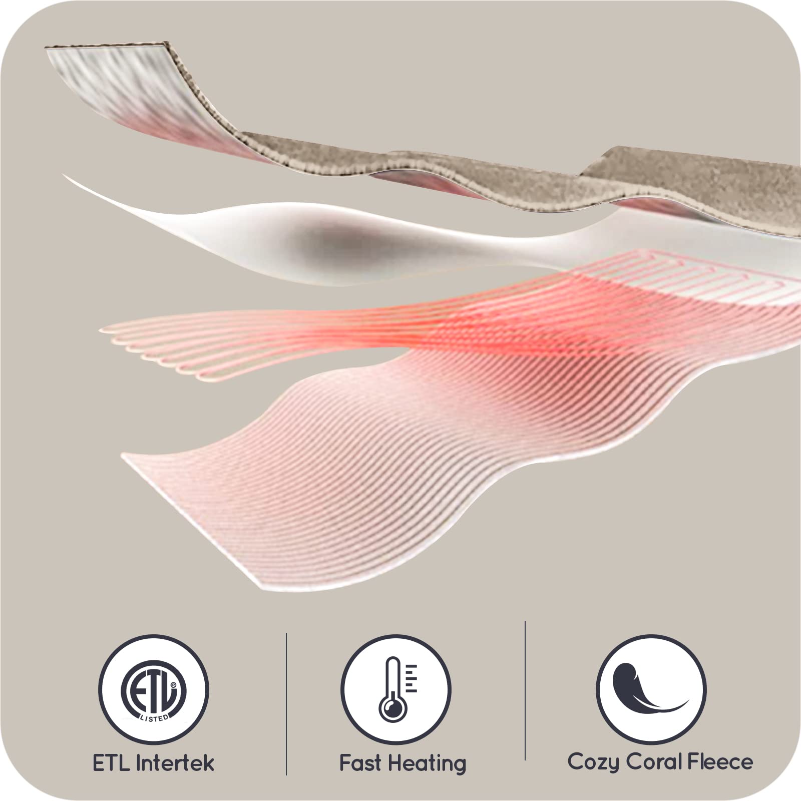 Electric Heated Blanket 72"x84" Full Size with 4 Heating Levels and 10 Hours Auto-Off Large Oversized Heating Blanket with Soft Plush Fabric for Bedding- Cherry Red