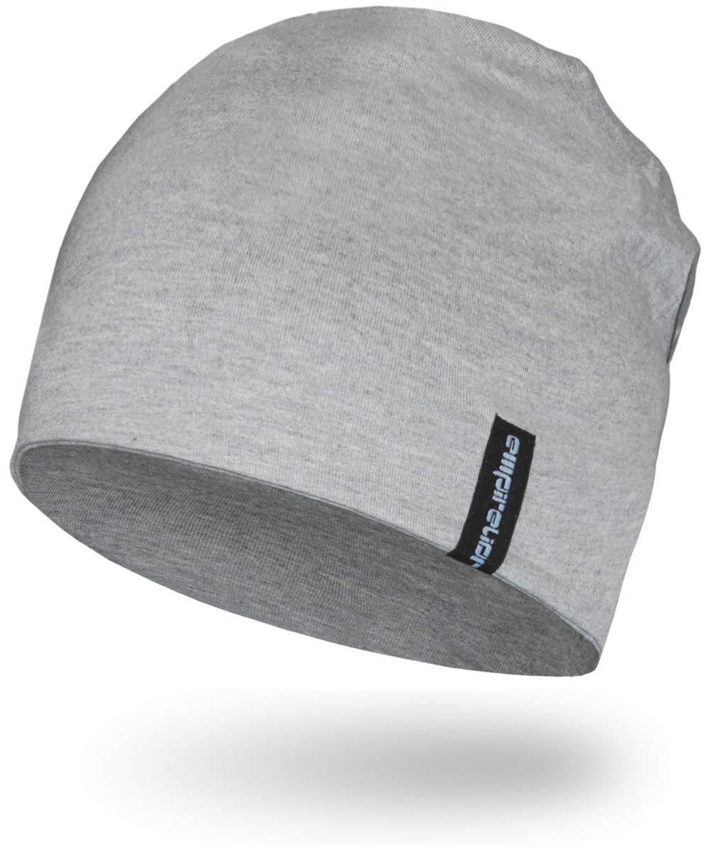 EMPIRELION 9" Multifunctional Lightweight Beanies Hats, Running Skull Cap Helmet Liner Sleep Caps for Men Women (Light Grey Mel., 1)