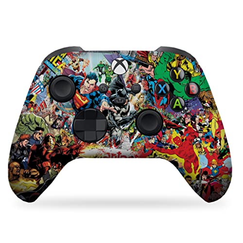 DreamController Fortnight Alien Custom X-box Controller Wireless compatible with X-box One/X-box Series X/S Proudly Customized in USA with Permanent HYDRO-DIP Printing (NOT JUST A SKIN)