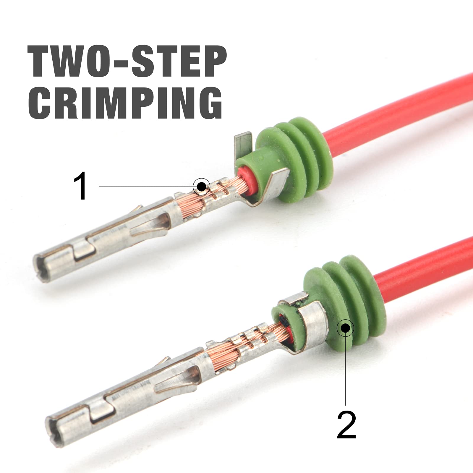 iCrimp Delphi Weather Pack Crimper, Metri Pack Crimping Tool, Wire Crimper for Sealed Weatherproof Automotive Electrical Connectors AWG14 to AWG24