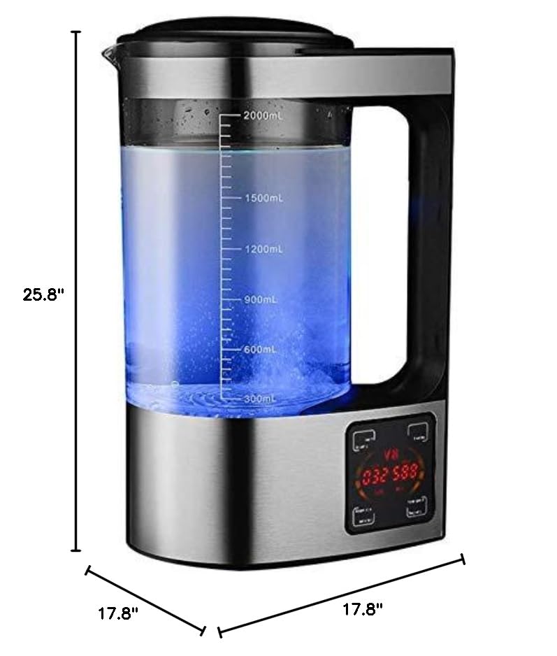 Hydrogen Rich Water Machine 2L Large Capacity Constant Temperature Heating Microelectrolysis Hydrogen Water Generator Anti Aging Antioxidant Hydrogen Water Make Health Care Cup