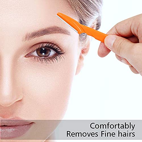 edealing Eyebrow Razors,Eyebrow Trimmer,Facial Hair Trimmer with Precision Cover for Women and Men. (20PCS)