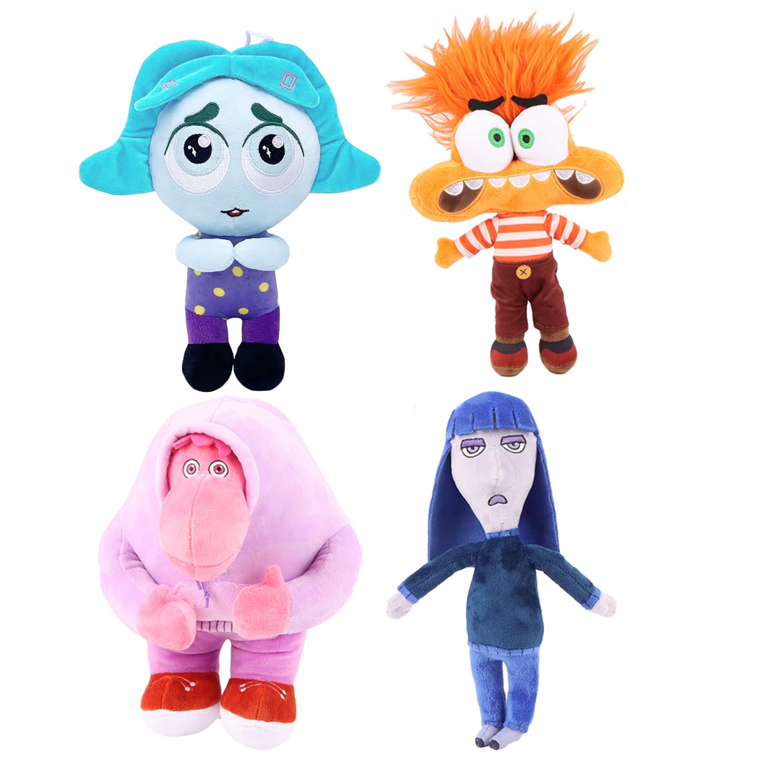 ocalil Inside Out 2 Plush, Plush Pillow Plush, Stuffed Animals Toy Best Gift Choice for Girls Boys Movie Fans(4pc)