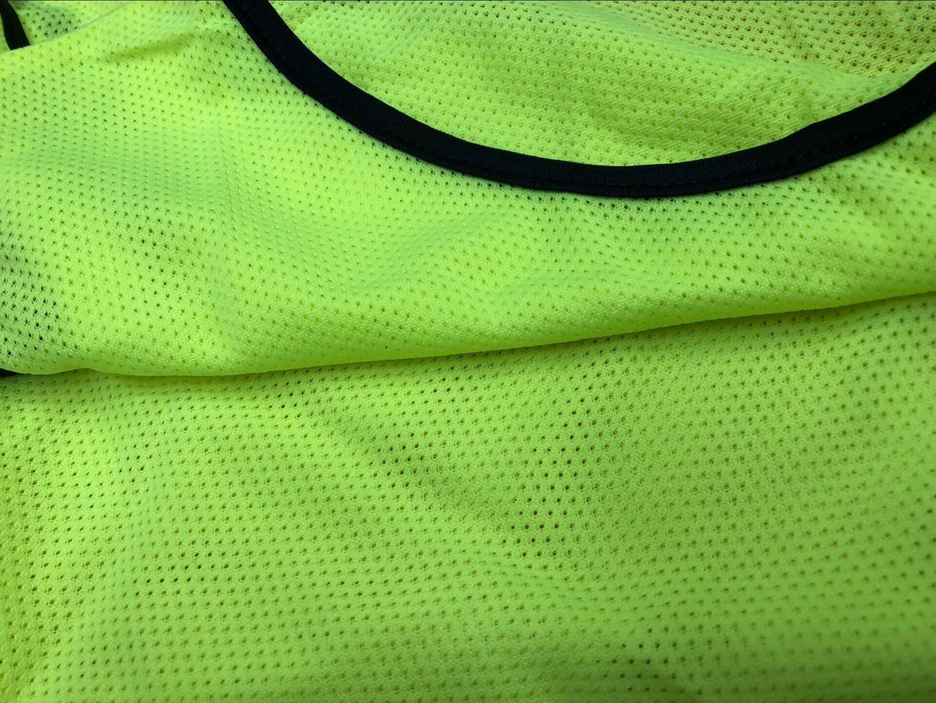 DreamHigh 12 Pack Soccer Team Sports Training Vest Adult Neon Green One size (L)