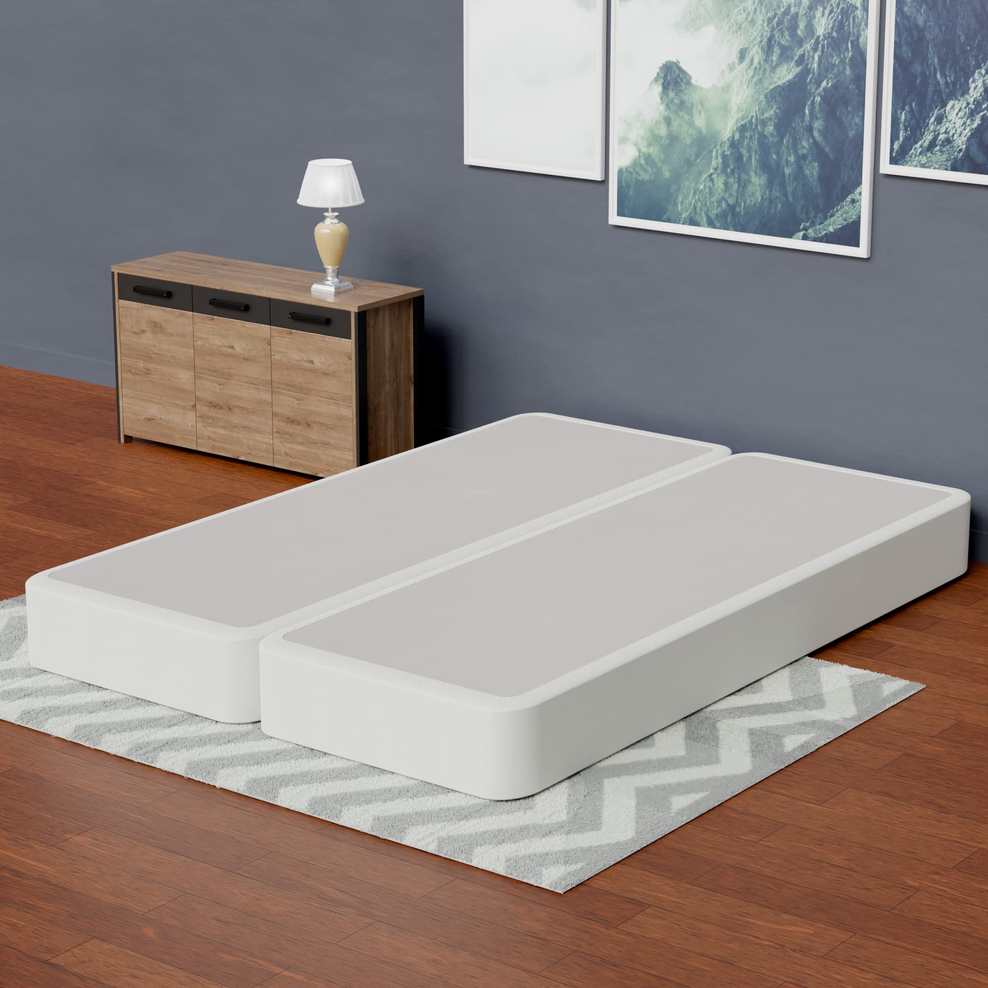 Spinal Solution 4-Inch Assembled Split Box Spring for Mattress, SensationCollection, Full Size