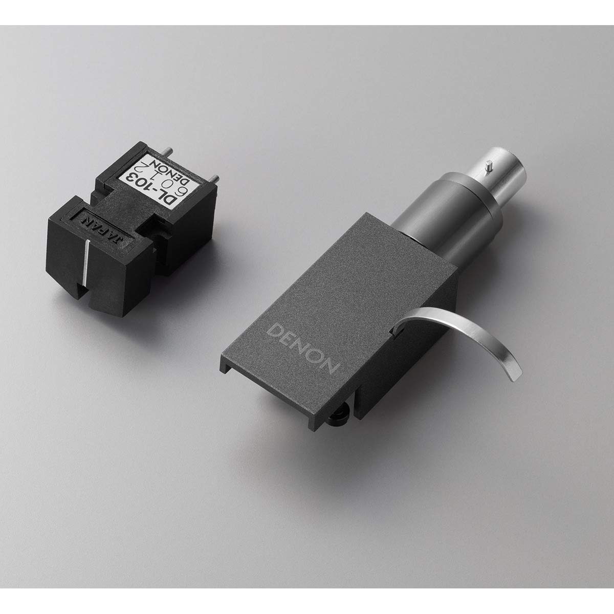 Denon DL-A110 110-year Anniversary Edition MC Turntable Cartridge with Premium Headshell - Silver Graphite