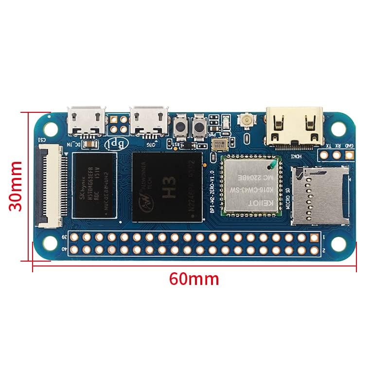 youyeetoo Banana pi M2 Zero Open Source Singal Board Computer, 512MB SDRAM Mini HDMI onboard WiFi (AP6212) & Bluetooth, Support Raspbian Android Armbian RetroPie Ubuntu