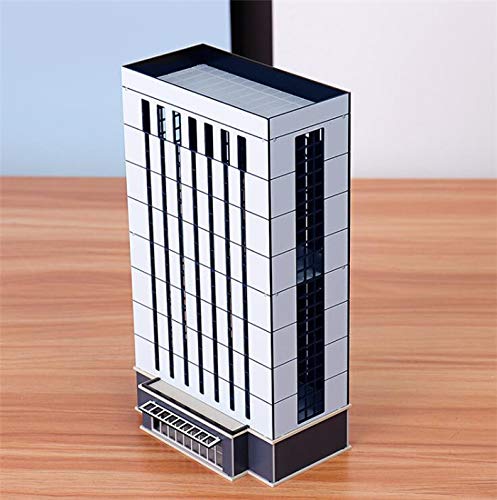 EatingBiting(R) N Scale 1/150 1/160 Modern Enterprise Government Skyscraper Buildings Models Realism Scene for DIY Sand Table Garden Micro Landscape Ornaments Decor Supply DIY Player Spray Painting
