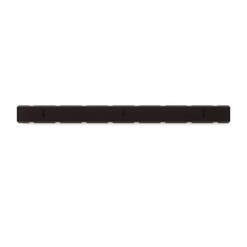 Umbra Flip Wall Mounted Floating Rack – Modern, Sleek, Space-Saving Hanger with Retractable Hooks to Hang Coats, Scarves, Purses and More, 8, Espresso