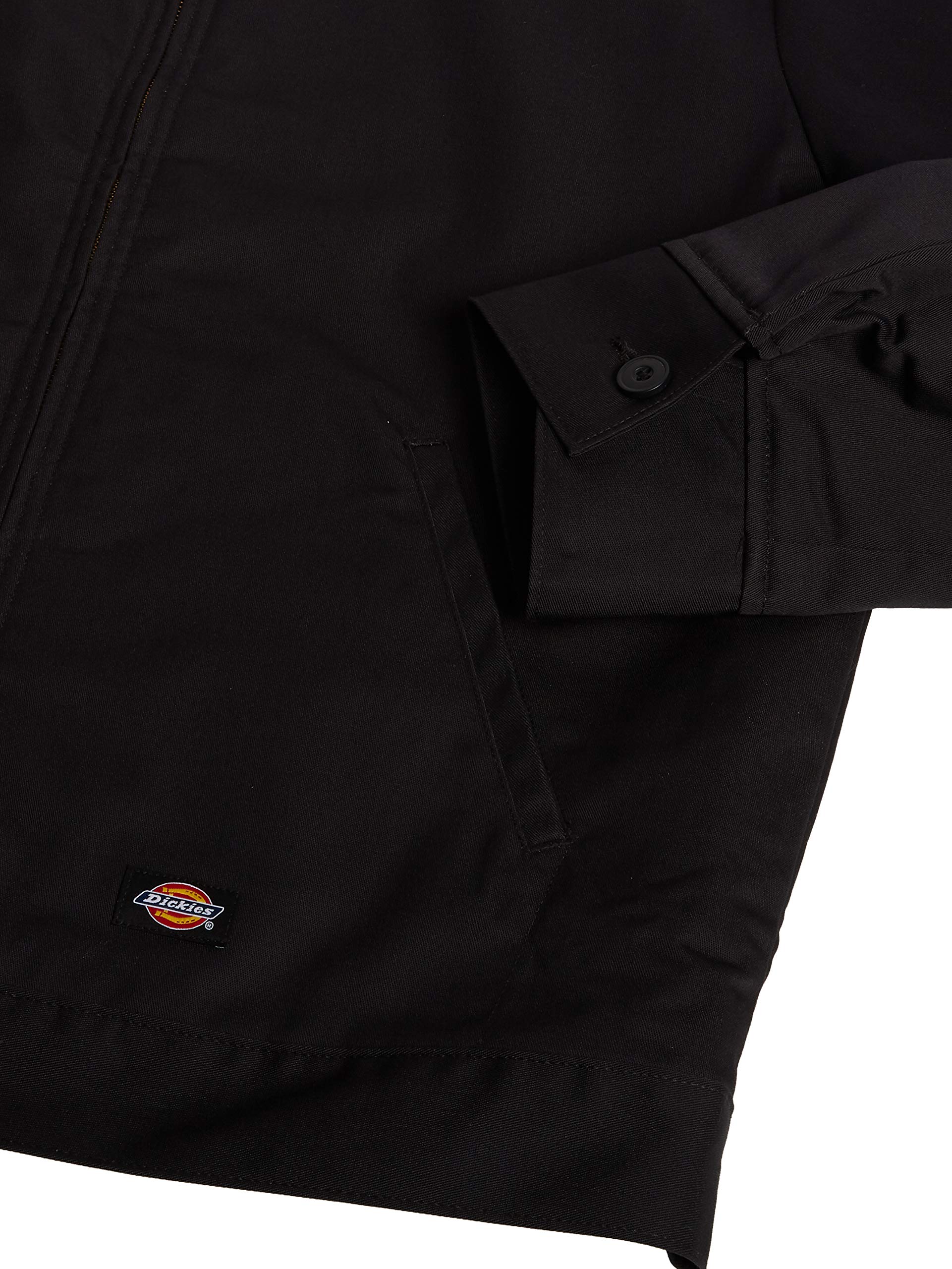 Dickies Men's Insulated Eisenhower Front-Zip Jacket,Black,Medium/Regular,Black,Medium/Regular