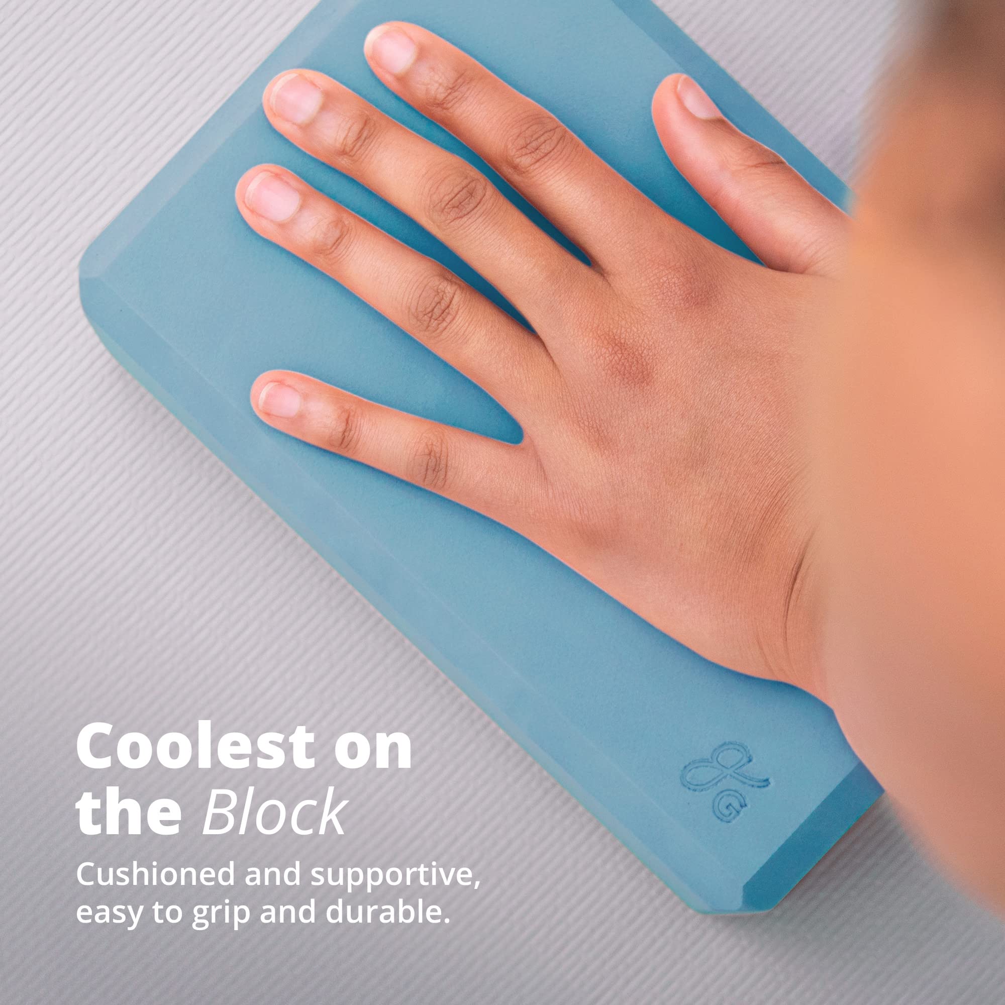 Greater Goods Premium Yoga Blocks for Yoga, Pilates, or Meditation, Deep Sky Blue, (Pack of 2)