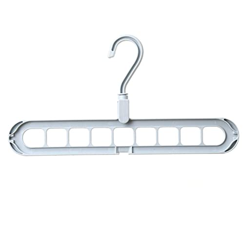 NA Nordic Style Creative Retractable Hanging Clothes Airing Rack Household Folding Plastic Storage Rack Storage Fantastic Nine-Hole Hanger