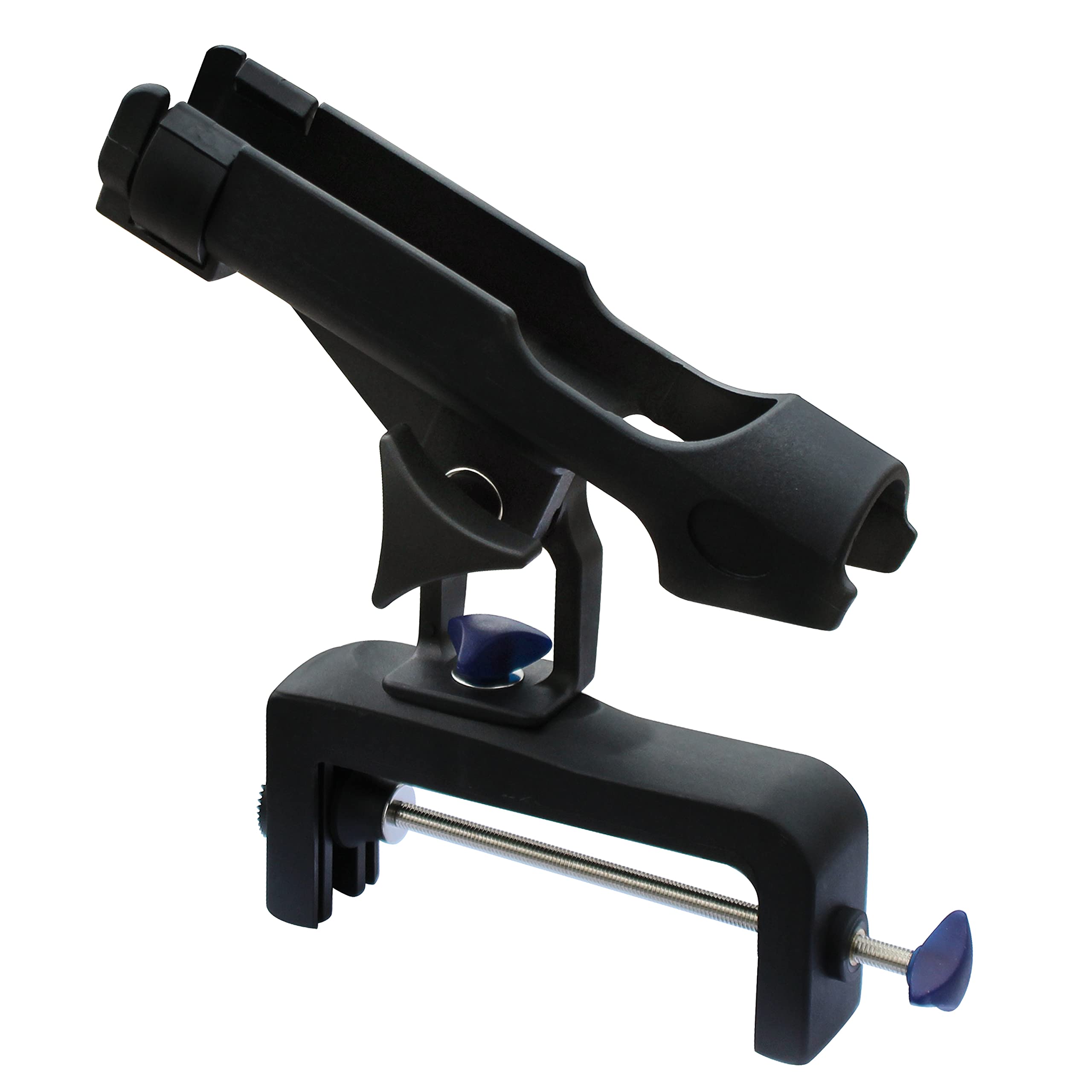 Fishing Rod Holder for Boat 360° Adjustable Boat Rod Holder Racks Clamp on Fish Pole Holders Stand Rack for Boats Kayak Canoe Raft Accessories