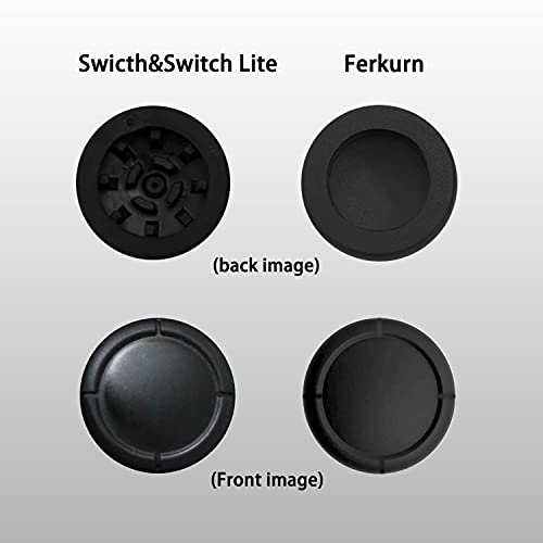 Ferkurn Switch Joycon Thumb Grip Joystick Replacement Cap, Switch Lite Joy con Grip Button Stick Cover Switch Joystick Grip Cap Replacement Part 3D Analog Cap Joy-con Controller Repair Kit Accessories