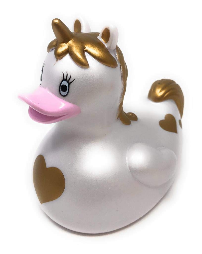 Yarto Famous & Historical Rubber Duck Bath Toys | Educational | Child Safe | Tested for Ages 0+ | Collectable | Party Favors | Cake Toppers (Unicorn)