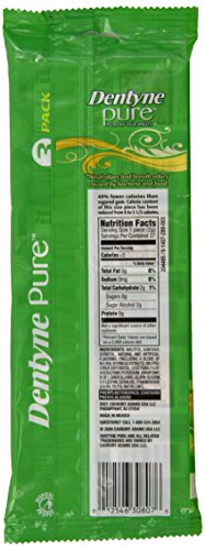 Dentyne Pure Gum, Mint with Melon Accents, 3-Count Packs (Pack of 5)