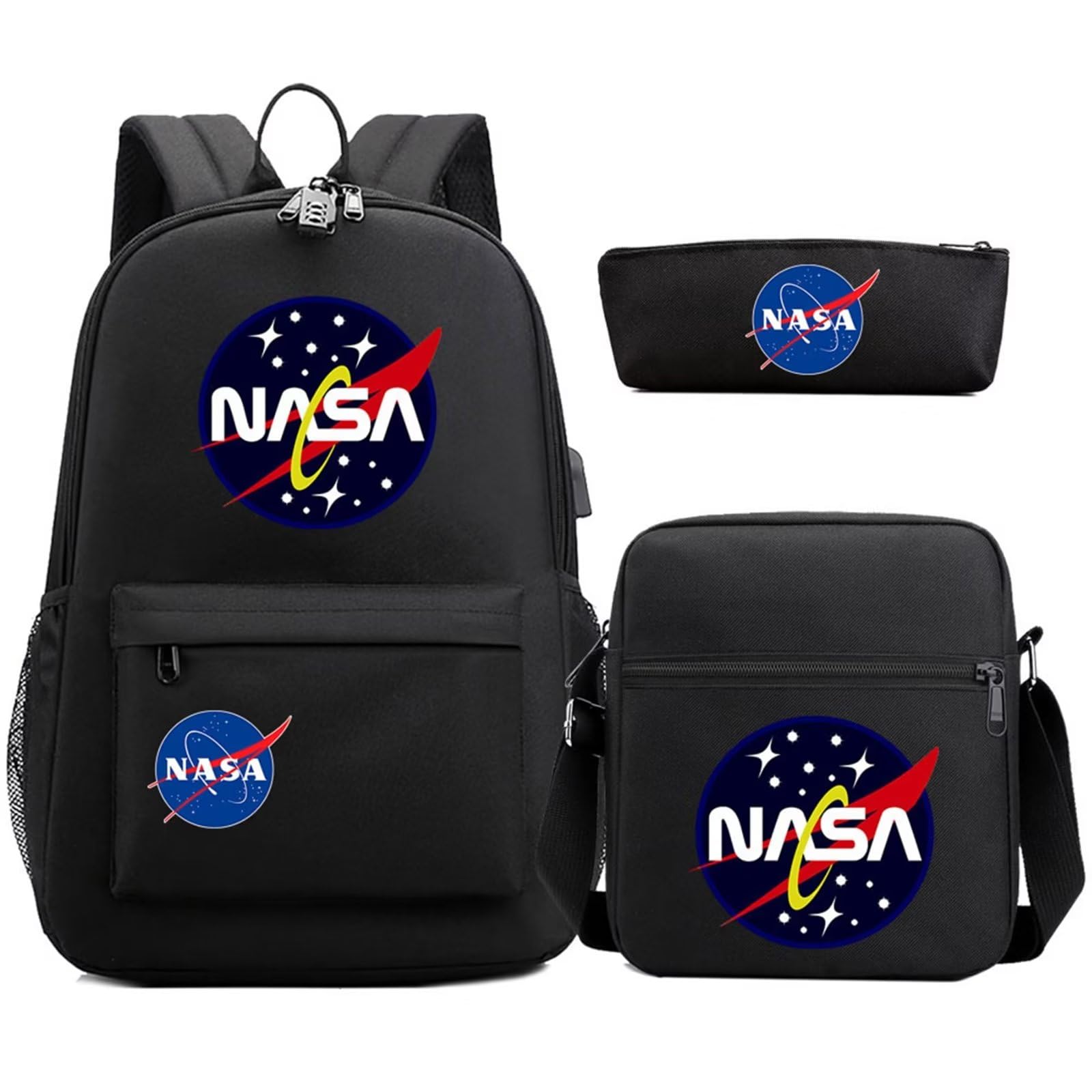 FROIBHATG NASA,Space Agency,astronaut, camouflage bag, men and women, Three piece backpack set