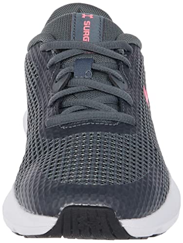 Under Armour Women's Surge 3 Sneaker, (103) Pitch Gray/White/Cerise, 8.5