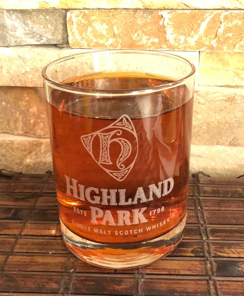 HIGHLAND PARK Collectible Whiskey Glass 8 Oz