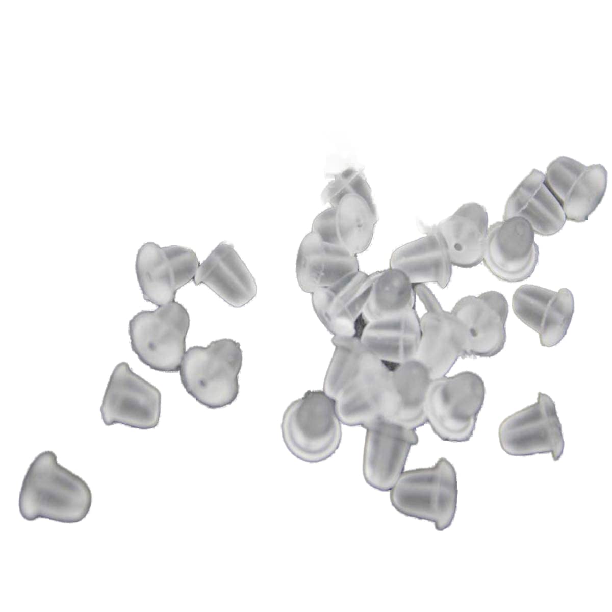 Earring Backings, Rubber Earring Backs for Stud Earrings for Women, Earring Backs for Fish Hook Earrings (100 Pieces)