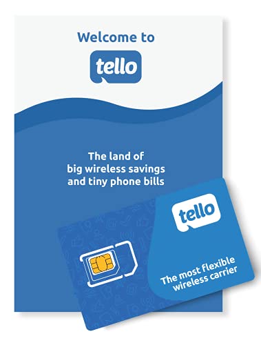 Tello Mobile - Bring Your Own Phone - 3 in 1 GSM SIM Card Kit