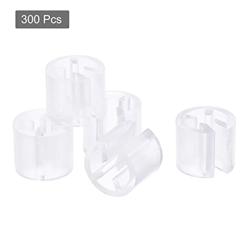 MECCANIXITY Clothes Hanger Marker Blank Fit 3.5mm Rod for Garment Color Coding Clear Count 300