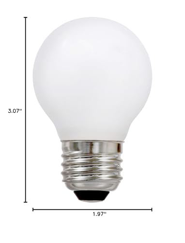 SYLVANIA LED TruWave Natural Series G16.5 Globe Light Bulb, 40W Equivalent, Efficient 4.5W, Medium Base, 350 Lumens Dimmable, Frosted, 2700K, Soft White (40799), 2 Count (Pack of 1)