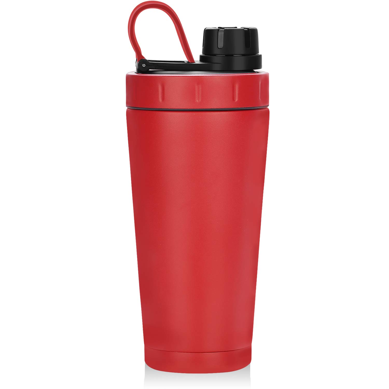 Homiguar Shaker Bottle, Stainless Steel Insulated Protein Shaker Bottle, Keeps Cold/Hot, Double Walled Shaker, Screw-top, Leak Proof, BPA Free, 20-Ounce - Green