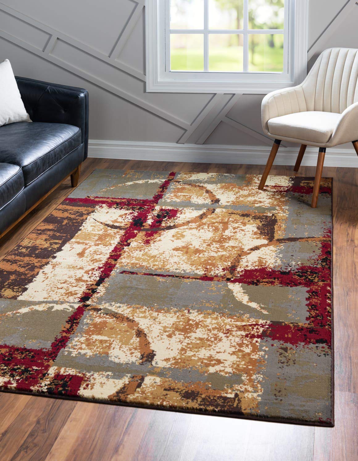 Unique Loom Barista Collection Area Rug - Catuai (2' 2" x 3' 1" Rectangle, Multi/ Brown)