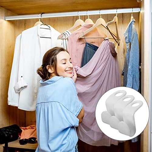 maxin 60 Hanger Connector Hooks, Hanger Extension, Closet Organizer, Space Saving Mini Closet Hanger Organizer (White)