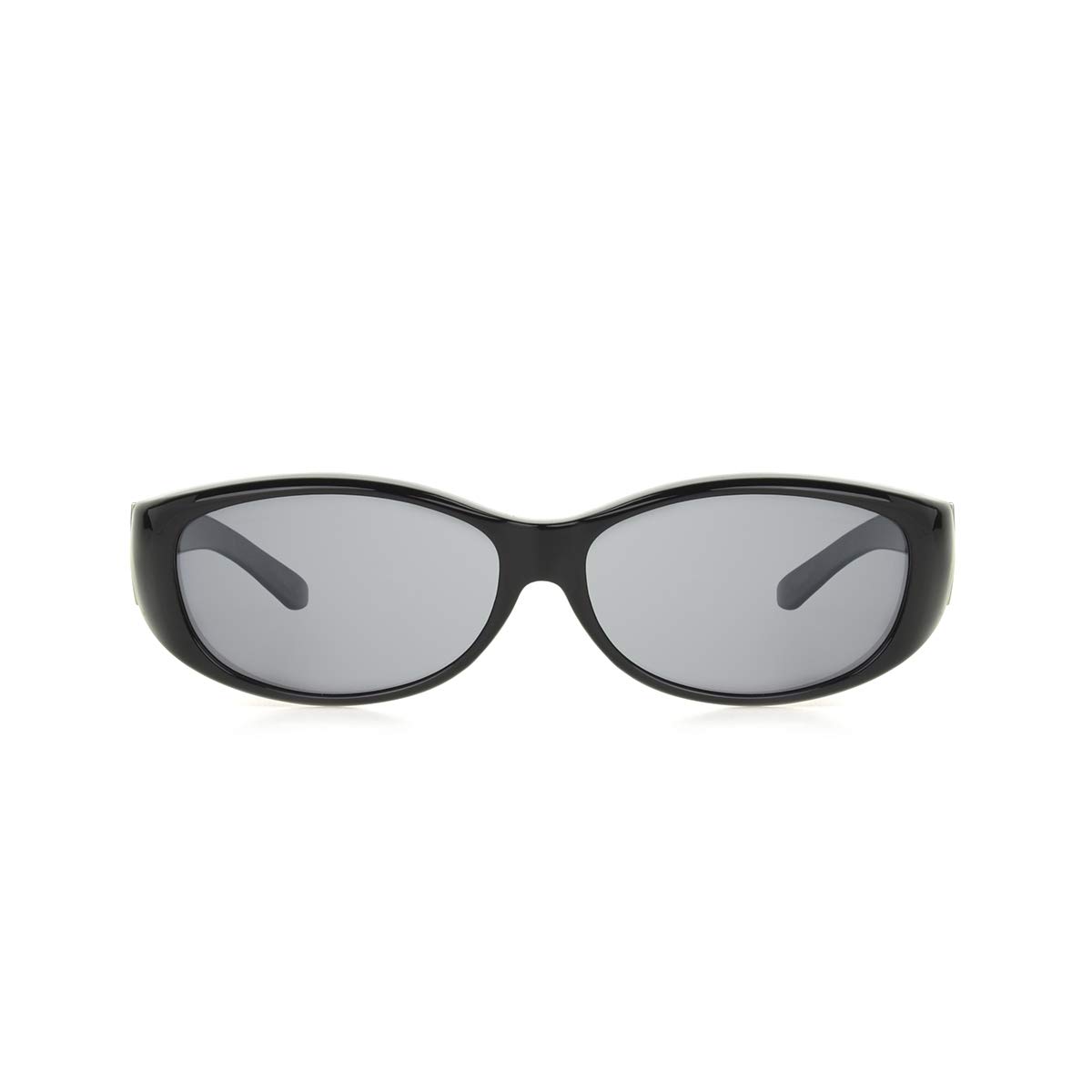 Dioptics unisex adult Solar Shield Andrea Sunglasses Fits Over Sunglasses, Black, 57 mm US