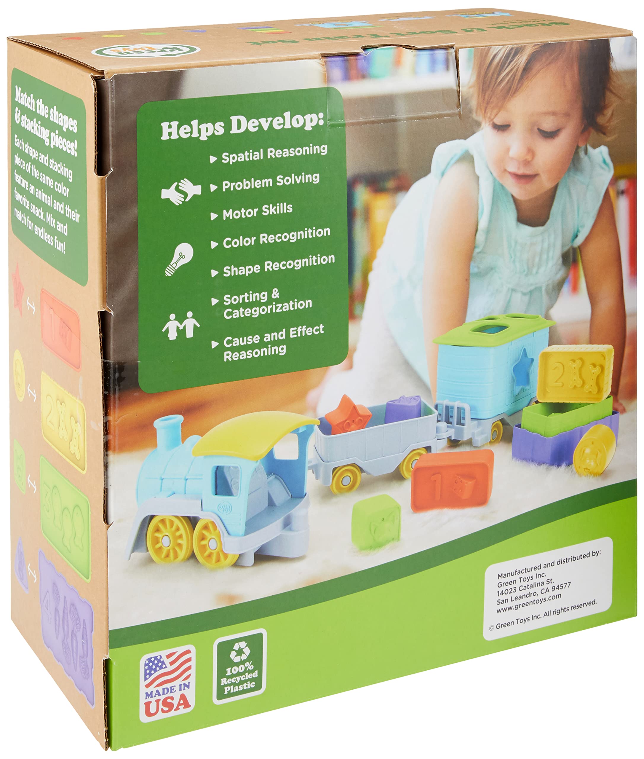 Green Toys FC Stack & Sort Train
