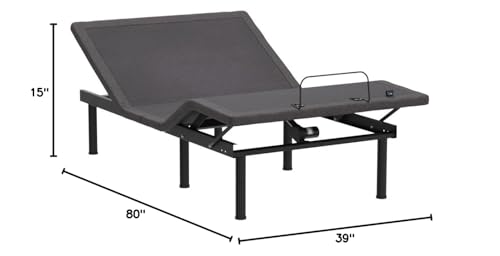 Dr. Oz Good Life Twin XL Adjustable Base, Black