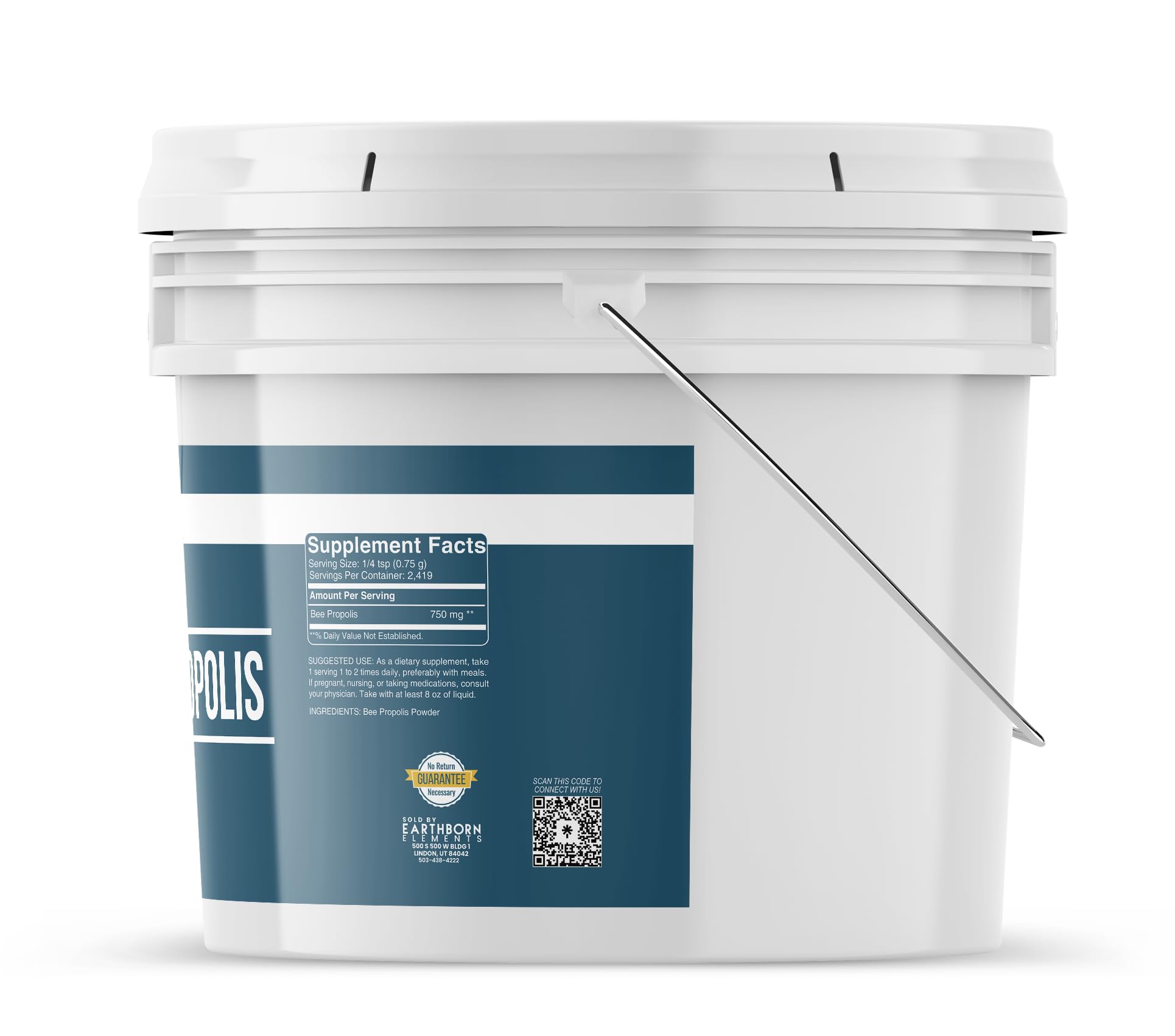 Earthborn Elements Bee Propolis, 1 Gallon Bucket, Pure & Natural, Bulk Size