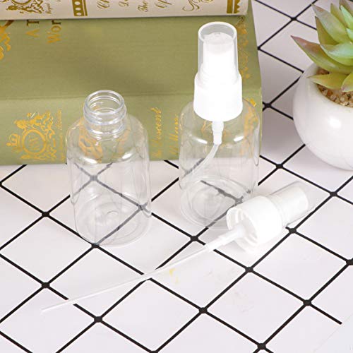 LEUYA 5pcs Fine Mist Sprayer Bottles Refillable Empty Small Spray Bottles Container Makeup Cosmetic Atomizers for Hand Cleaning Essential Oils Travel Perfumes Small