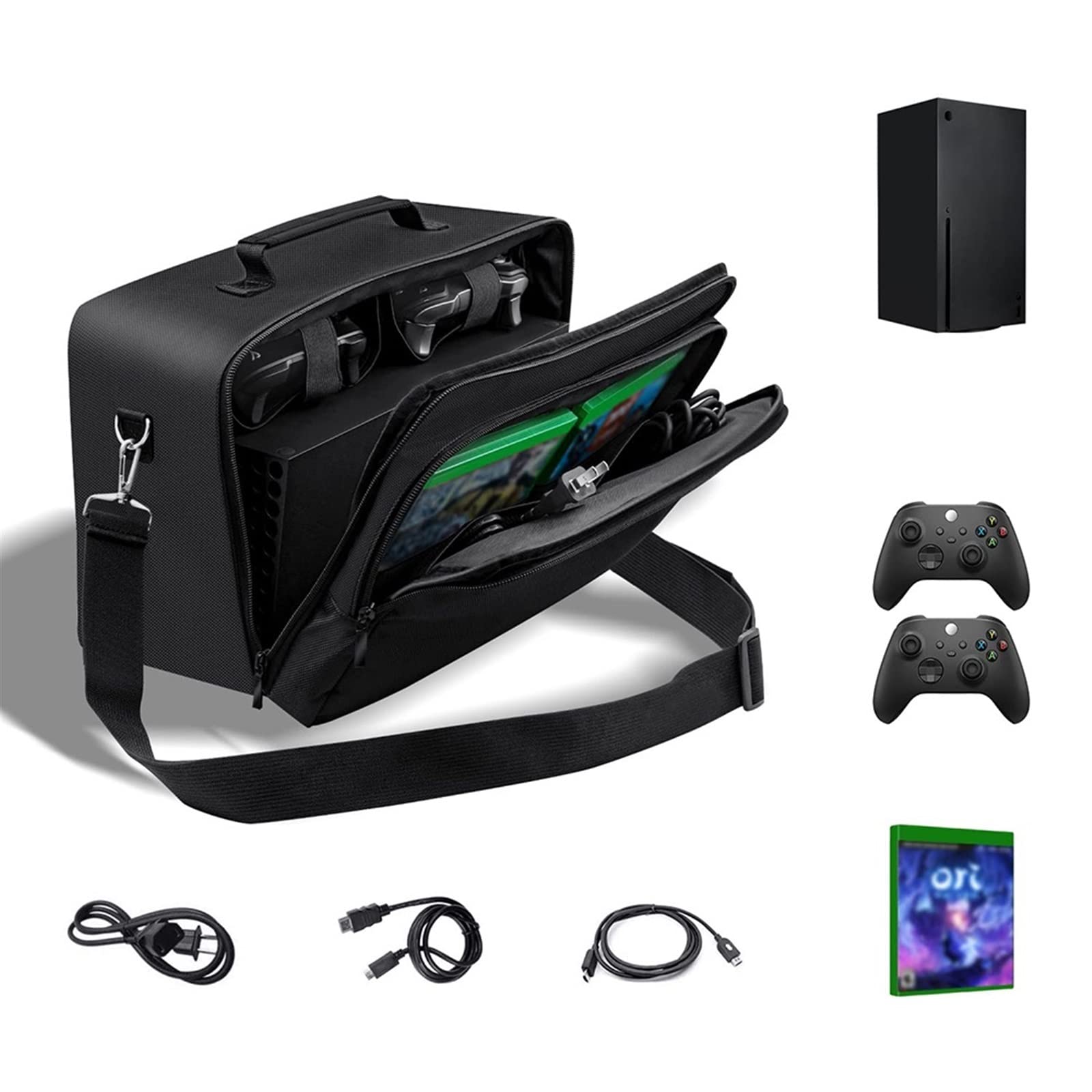 MAFLEN New Carring Case for Series Console Host Storage Shoulder Bag Portable Handbag Cover for Gamepad Accessories