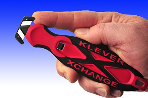 Klever XChange, Safety Box Cutter Knife, Orange