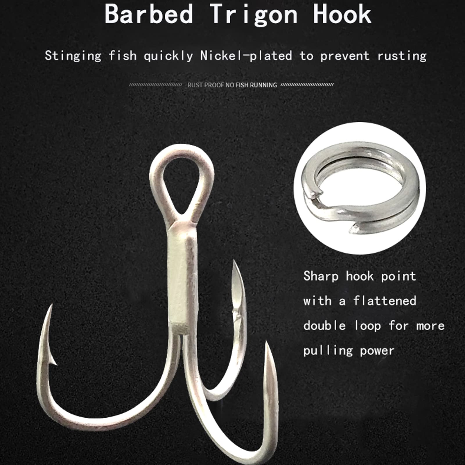 Fishing Lures for Bass, JAZALIC Segmented Hard T-Tail Multi-Joint Lures Slow Sinking Lures for Saltwater Freshwater Trout Salmon Pike Walleye Fishing Lures (A)