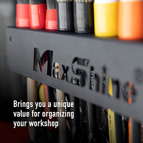 Maxshine Detailing Brush Holder β Simple & Durable Design, Available for Putting 10 car Detailing Brushes, Convenient Use, Easy to Install on Your Wall