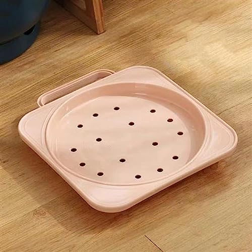 KLKCMS Flower Caddy Rolling Plant Stand with Wheels Strong Multipurpose Universal Casters Tray, Indoor Outdoor Plant Stand Movable Tray for Home, Pink S