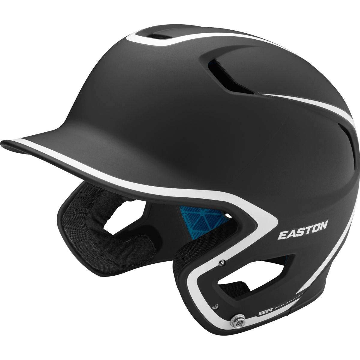 Easton | Z5 2.0 Batting Helmet | Baseball | Junior (6 1/2" - 7 1/8") | Matte Two-Tone Black/White
