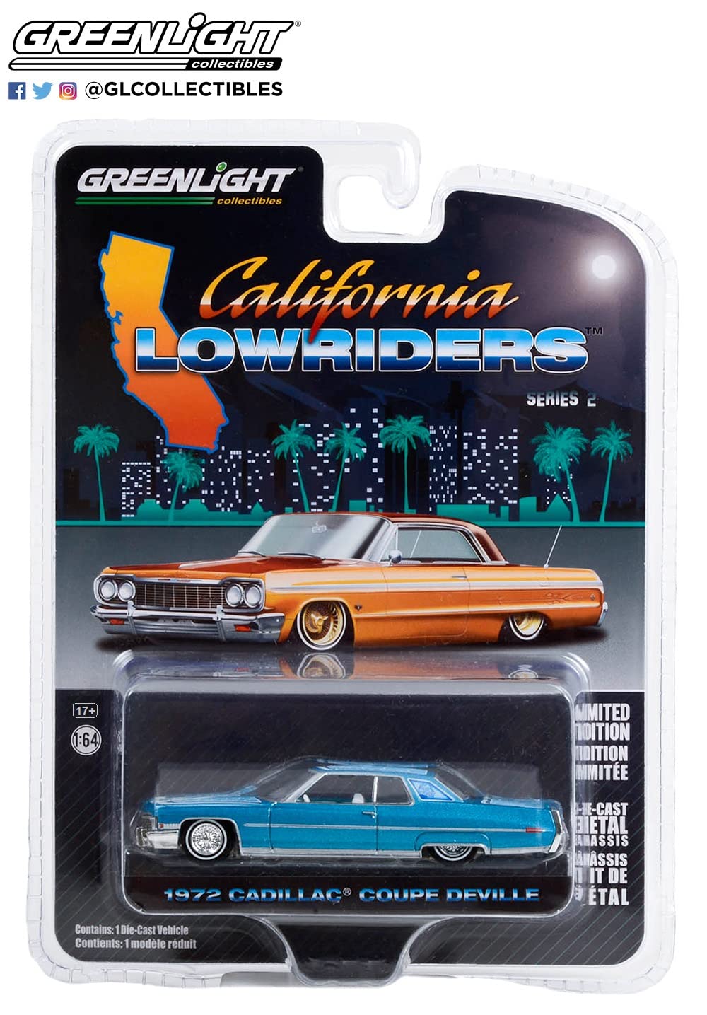 Greenlight 63030 Complete Set of Six (6) California Low Riders Series 2 Diecast Models 1:64 Scale