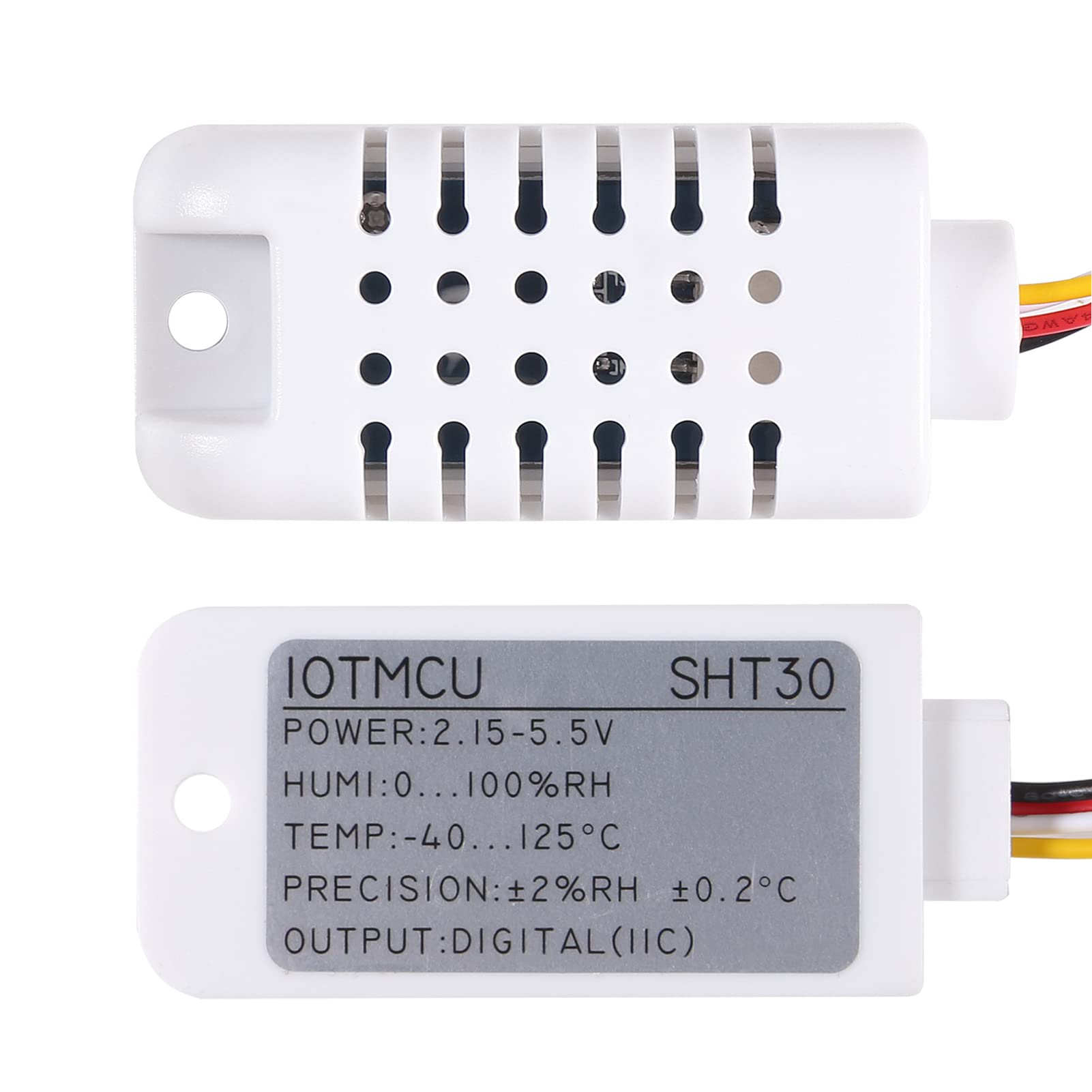 DWEII 2PCS SHT30 Digital Output Temperature and Humidity Sensor Module Sht30 Profional Temperature Humidity Censation Probe Sensor IIC I2C Interface 3.3V for Arduino