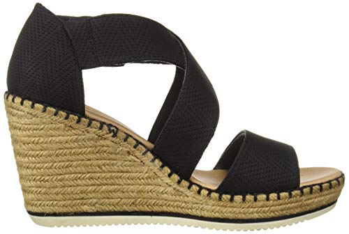 Dr. Scholl's Shoes Women's Vacay Espadrille Wedge Sandal, Black Altitude Print, 6 M US