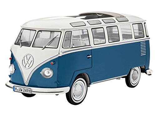 Revell 07009 Volkswagen T1 Samba Bus Model Kit, 1:16 Scale 27.2 cm, Multi-Color, 223