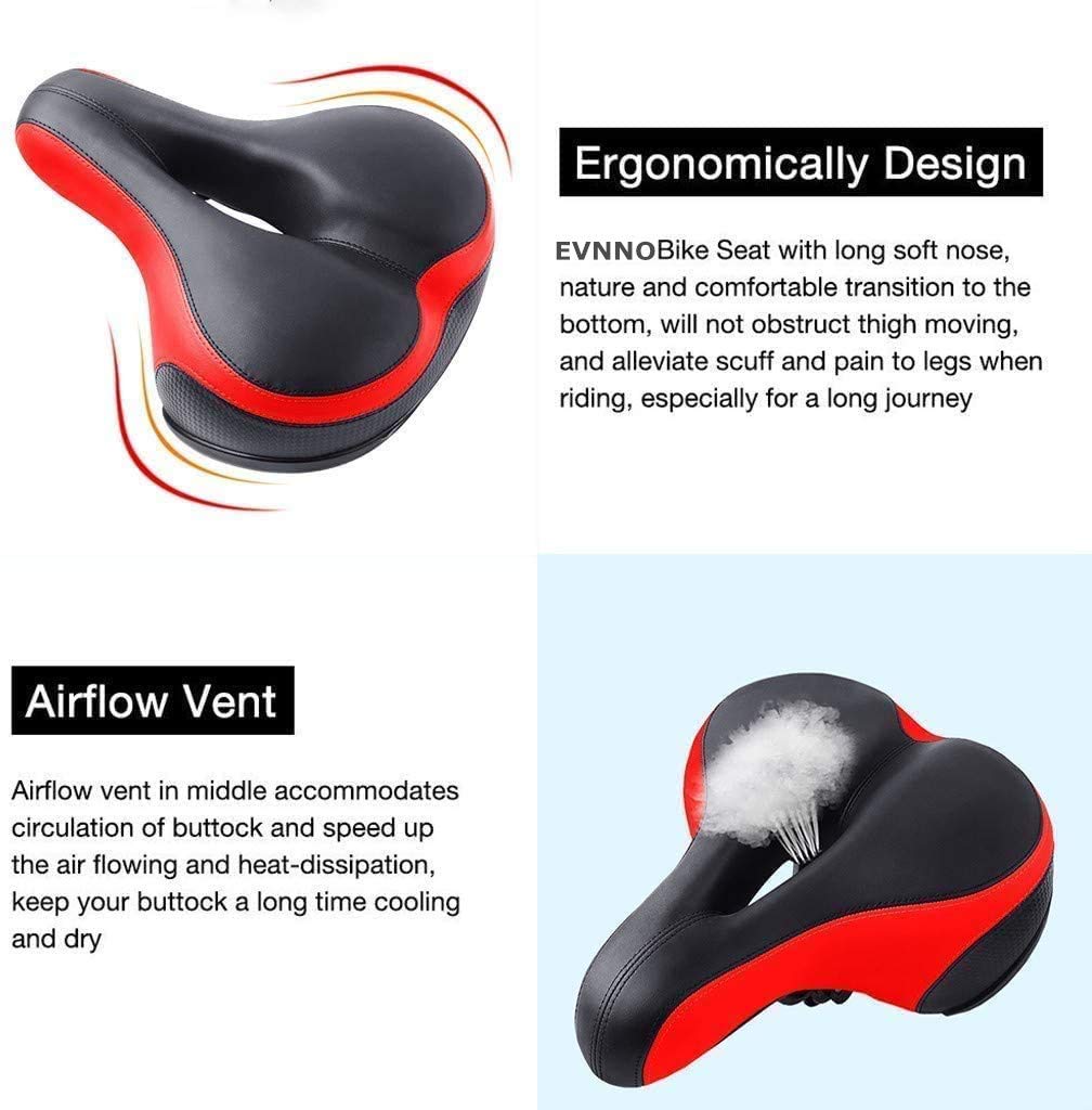 EVNNO Bicycle Saddle, The Most Comfortable Leather Bicycle Seat