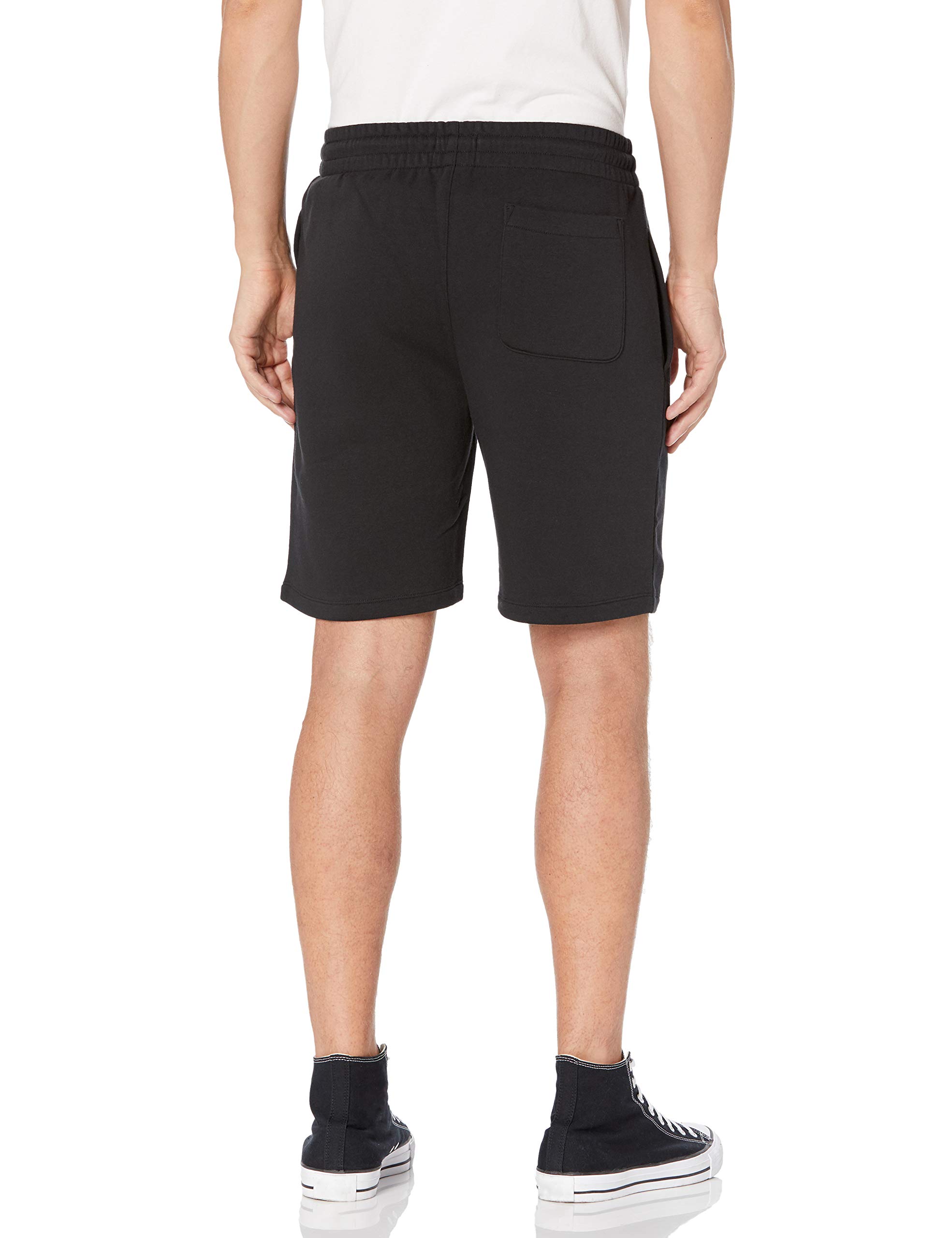 DC Men's Riot Elastic Waist Fleece Short, Black, XL