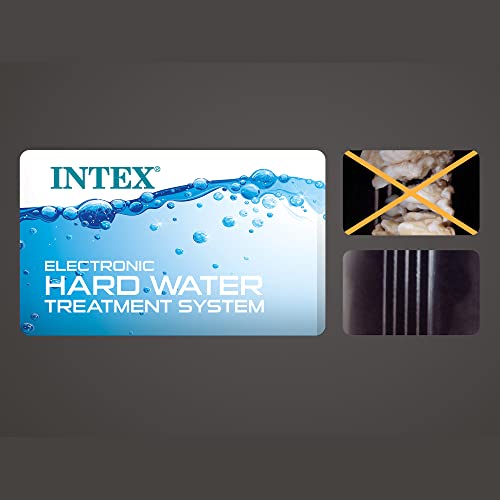 INTEX 28431EP PureSpa Plus Bubble Massage Spa Set: Includes Energy Efficient Spa Cover β 2 Contoured Headrest β LED Light β 6 Person Capacity β 85" x 28"