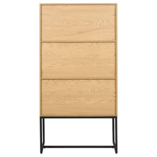 Merax Storage 2-Door Rattan Sideboard for Dining Room, 63 inch, Wicker High Cabinet