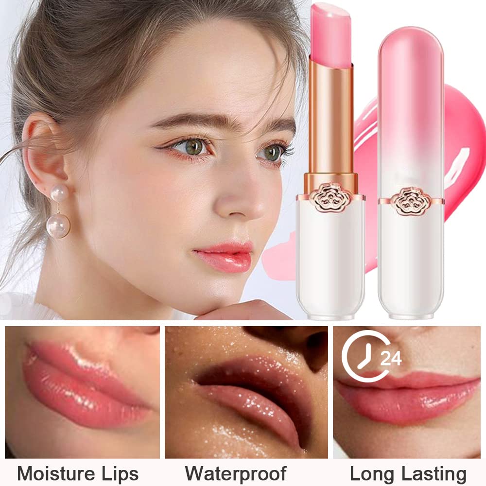 Natural Nude Brown Beige Colors Lip Liner Lipstick Pencils Set for Daily Makeup,Easy to Apply & Remove,Waterproof Color Changing Lip Sticks